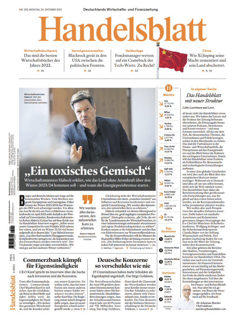 Handelsblatt y su refrescante nuevo diseño | Garcia Media